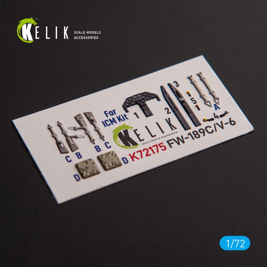 Fw 189C/V6 cockpit 3D decal Kelik K72175 1:72