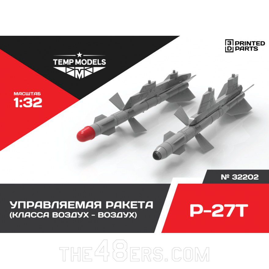 R-27T missile detailed Temp Models 32202 1:32