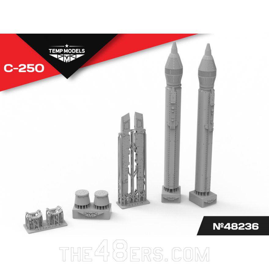S-25O unguided missile Temp Models 48236 1:48