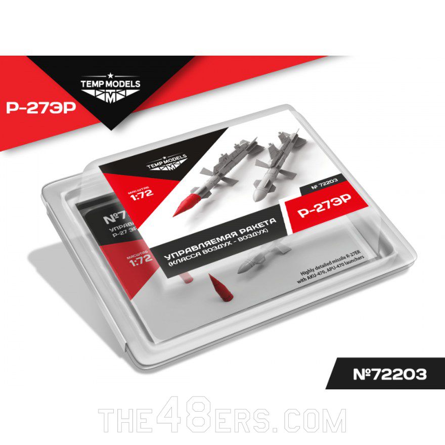 R-27ER missile detailed Temp Models 72203 1:72