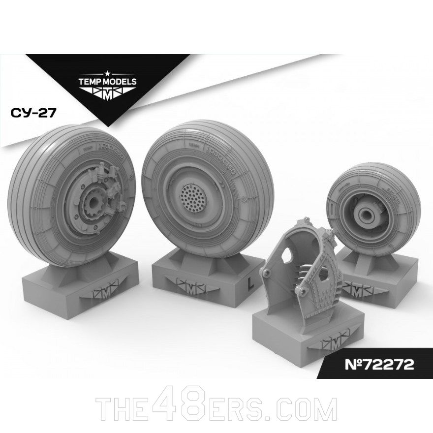 Su-27 detailed wheel set Temp Models 72272 1:72