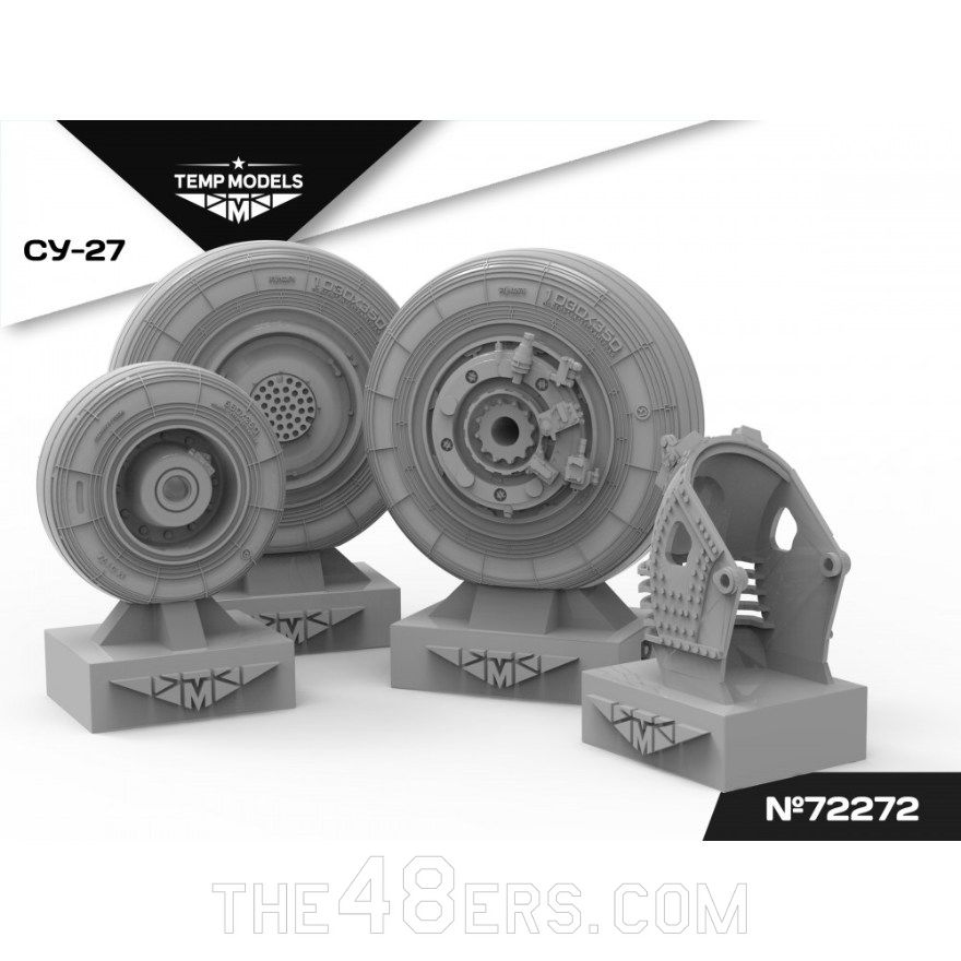 Su-27 detailed wheel set Temp Models 72272 1:72