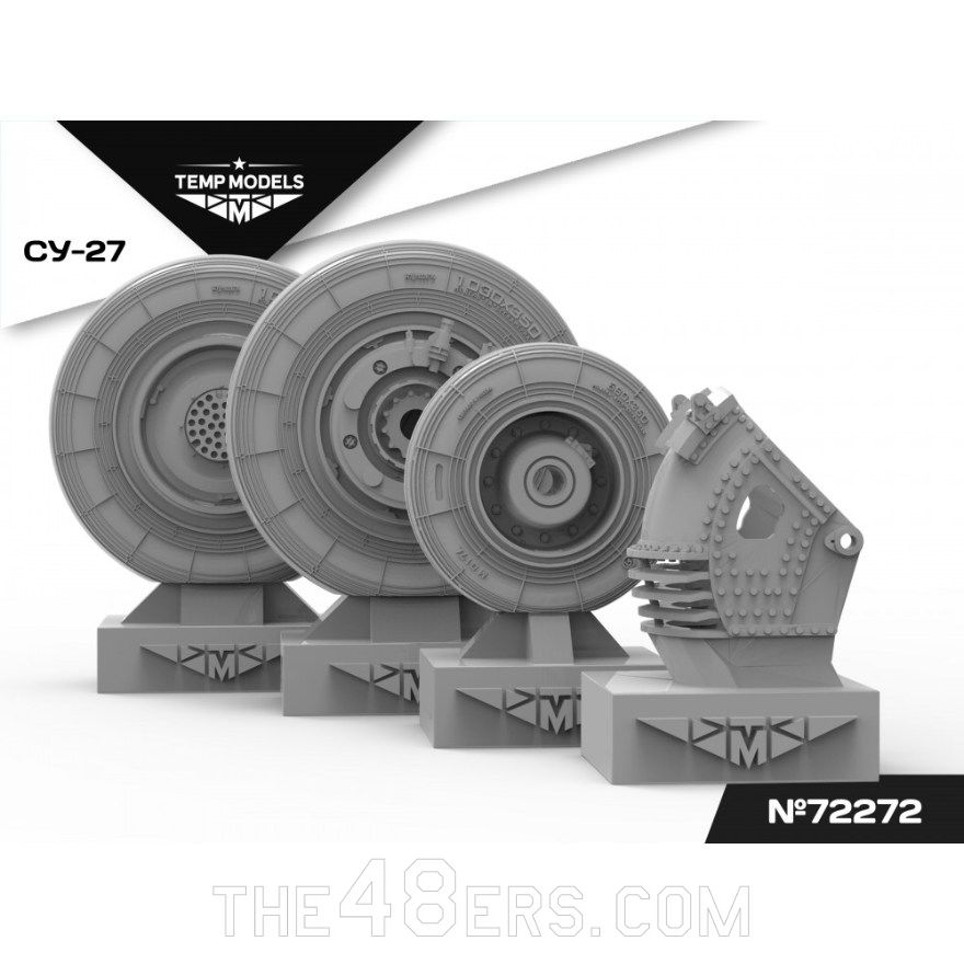 Su-27 detailed wheel set Temp Models 72272 1:72