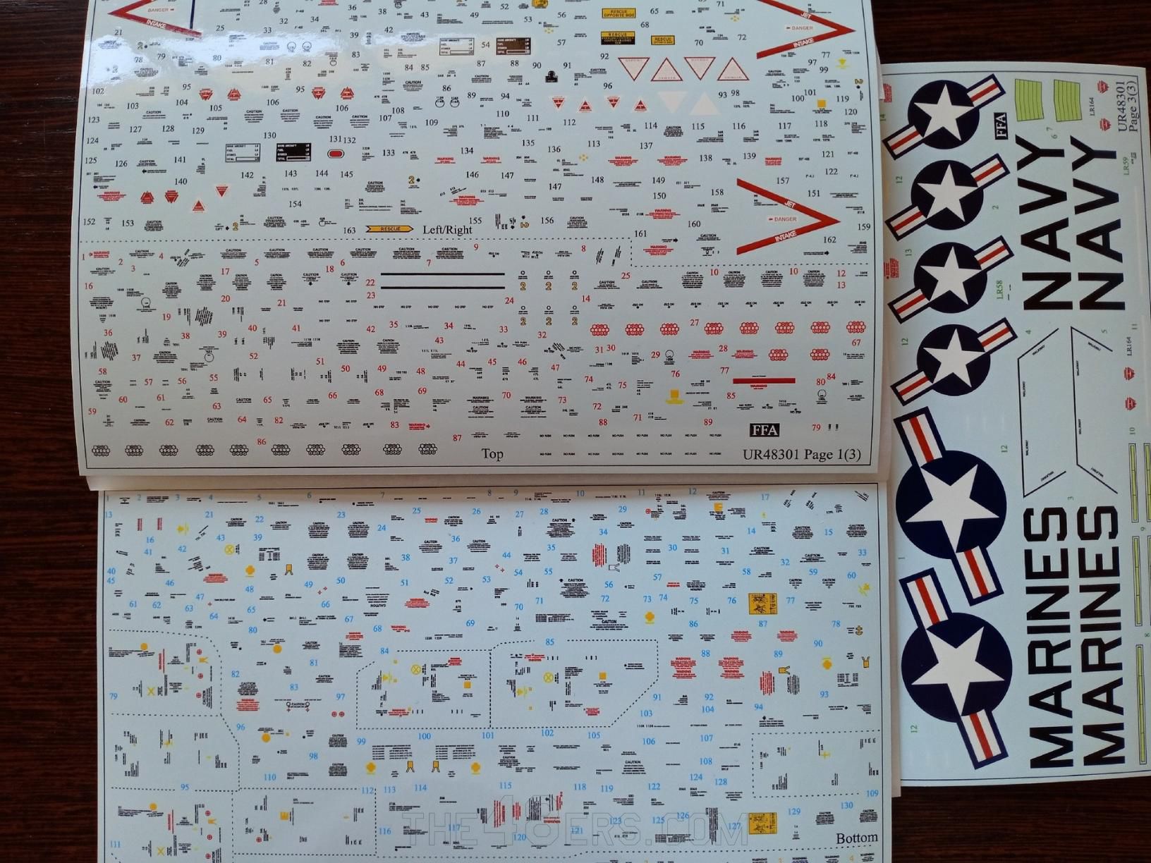 F-4B/N/J/S & RF-4B Phantom-II Navy and Marines stencils & insigna ...