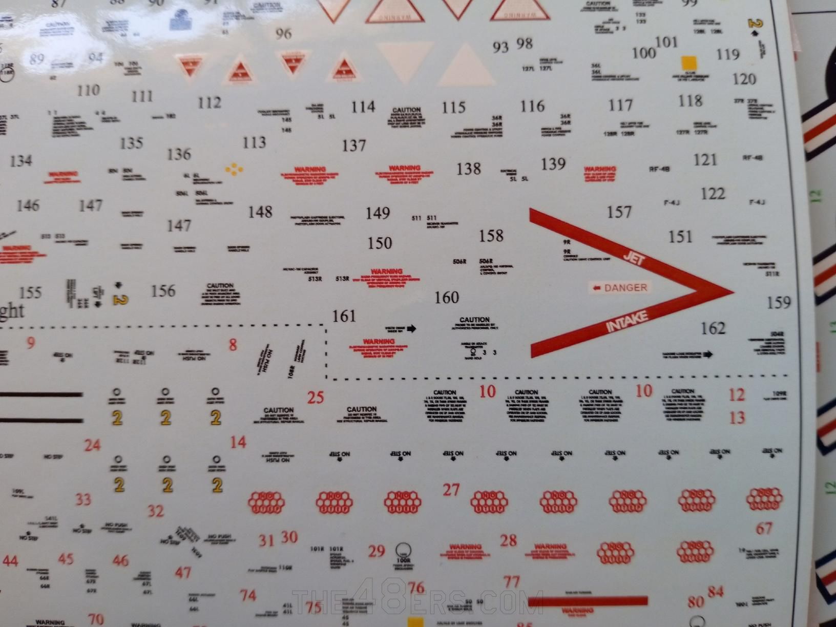 F-4B/N/J/S & RF-4B Phantom-II Navy and Marines stencils & insigna ...