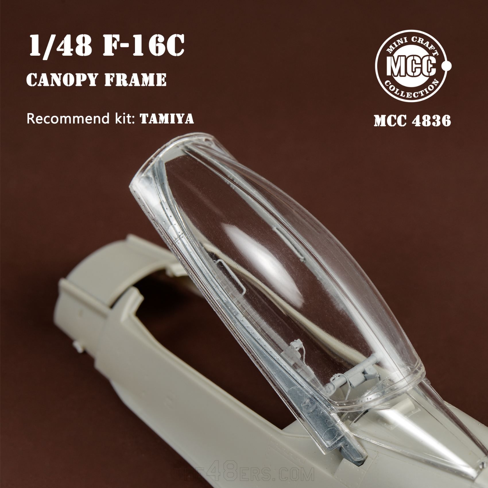 F-16 Canopy frame of single seat Mini Craft Collection MCC4836 1:48