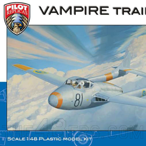 J28 C Vampire in Swedish Air Force Pilot-Replicas 48A006 1:48