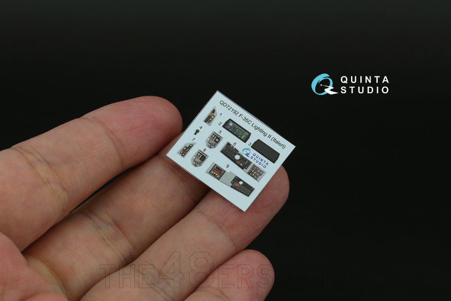 F-35C Lightning II cockpit 3D decal Quinta Studio QD72192 1:72