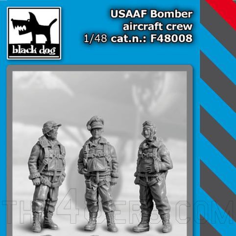 USAAF Bomber aircraft crew (3 figures)