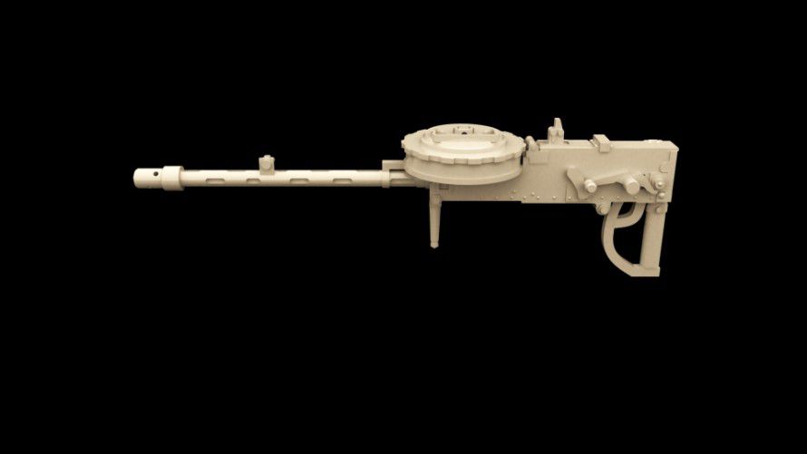 Te-1 Japanese machine gun Metallic Details MDR48285 1:48