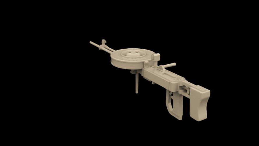 Te-4 Japanese machine gun Metallic Details MDR48287 1:48