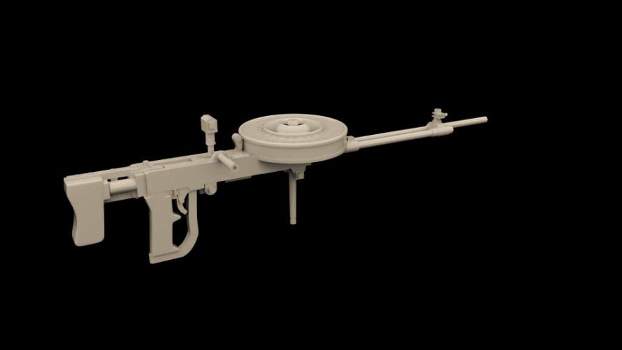 Te-4 Japanese machine gun Metallic Details MDR48287 1:48