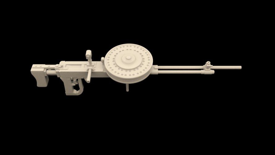 Te-4 Japanese machine gun Metallic Details MDR48287 1:48