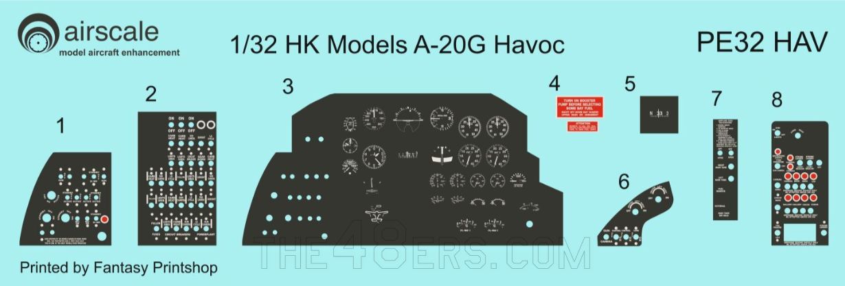 A-20G Cockpit Upgrade Airscale PE32 HAV 1:32