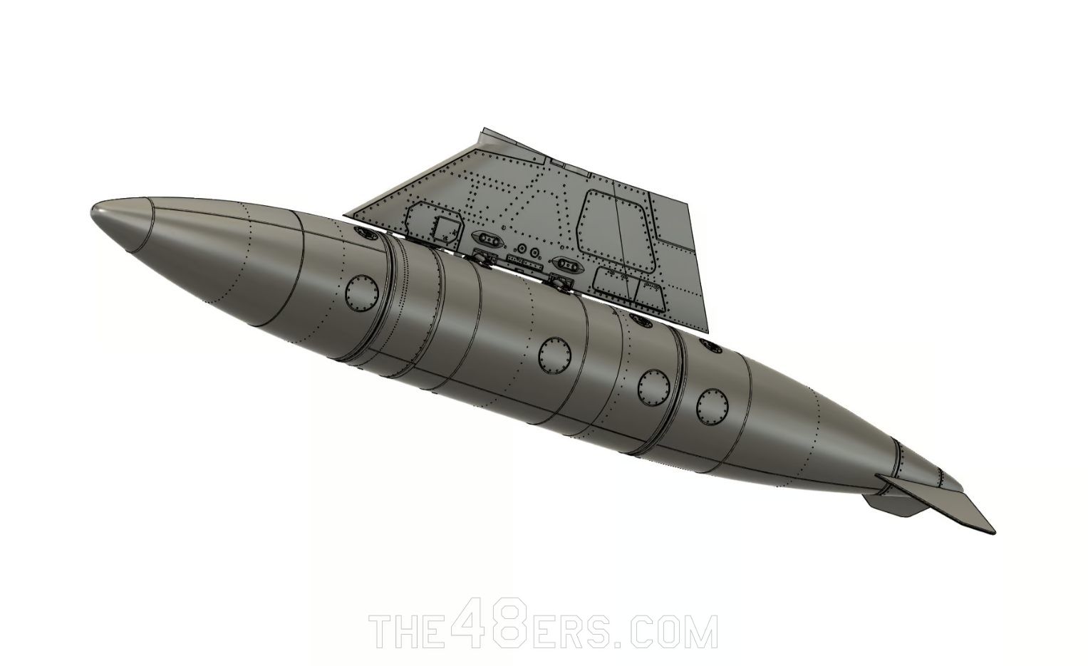 Tornado Wing pylon with Fuel Tank (1500L) with LAU-7 Launcher Wolf 3D ...