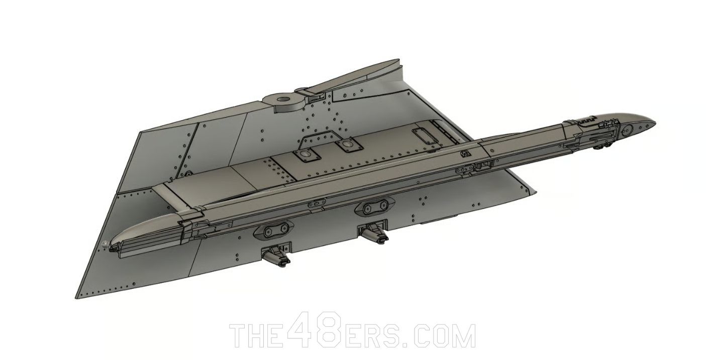 Tornado Wing pylon with Fuel Tank (1500L) with LAU-7 Launcher Wolf 3D ...