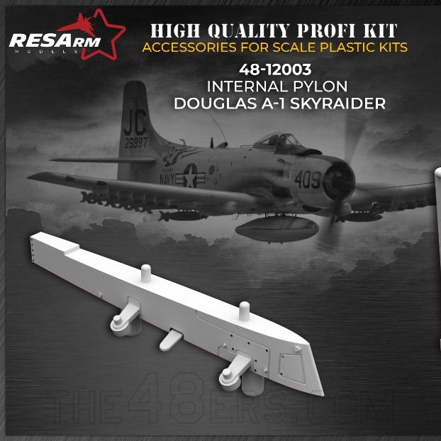 A-1 Skyraider internal pylon RESArm 48-12003 1:48