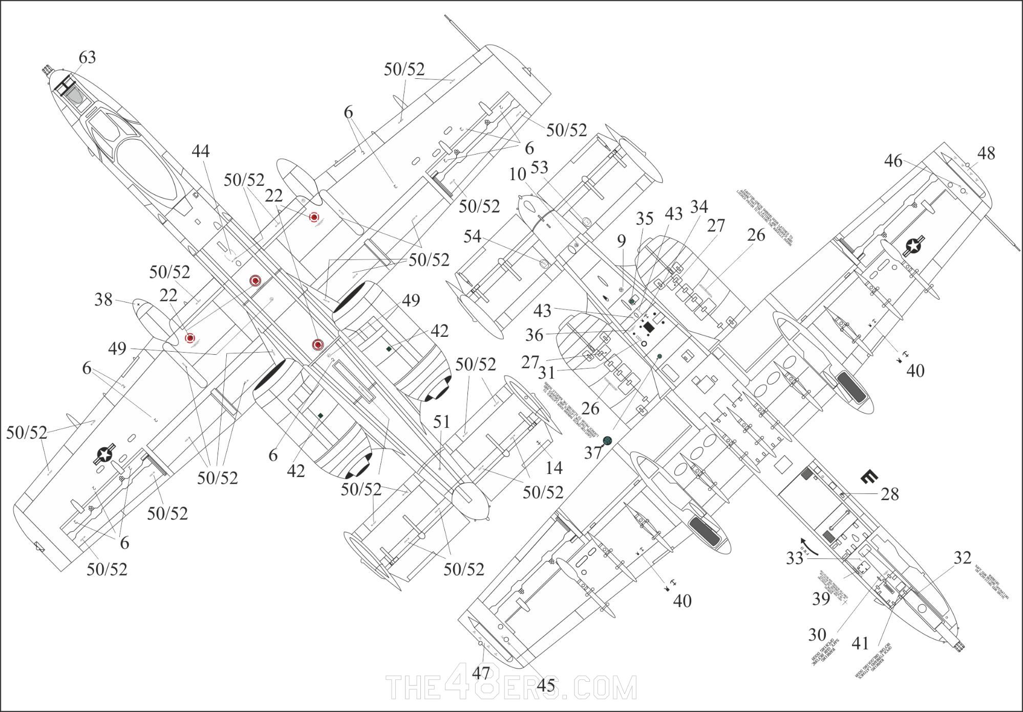 A-10A Thunderbolt stencils UpRise Decals UR32172 1:32