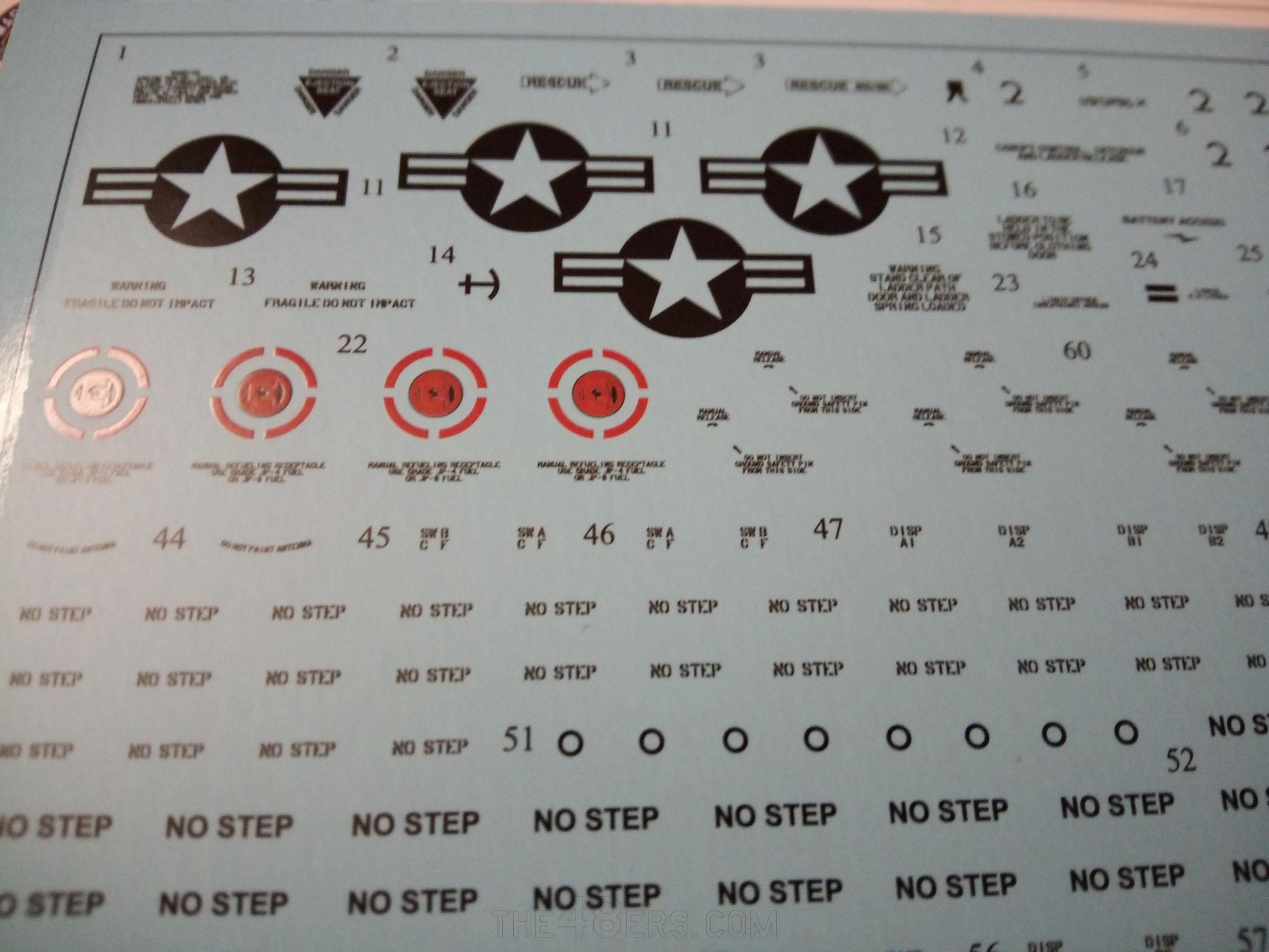 A-10A Thunderbolt stencils UpRise Decals UR32172 1:32