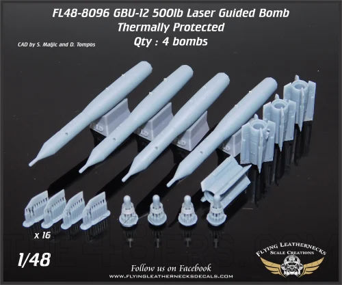 GBU-12 500lb Thermally protected laser guided bombs