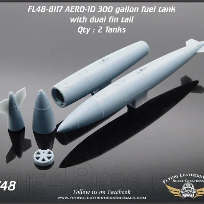 AERO-1D 300gal fuel tank with two fin tail