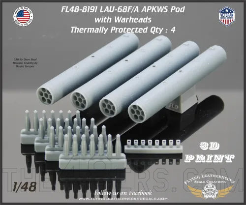 LAU-68F/A APKWS Pod with Warheads