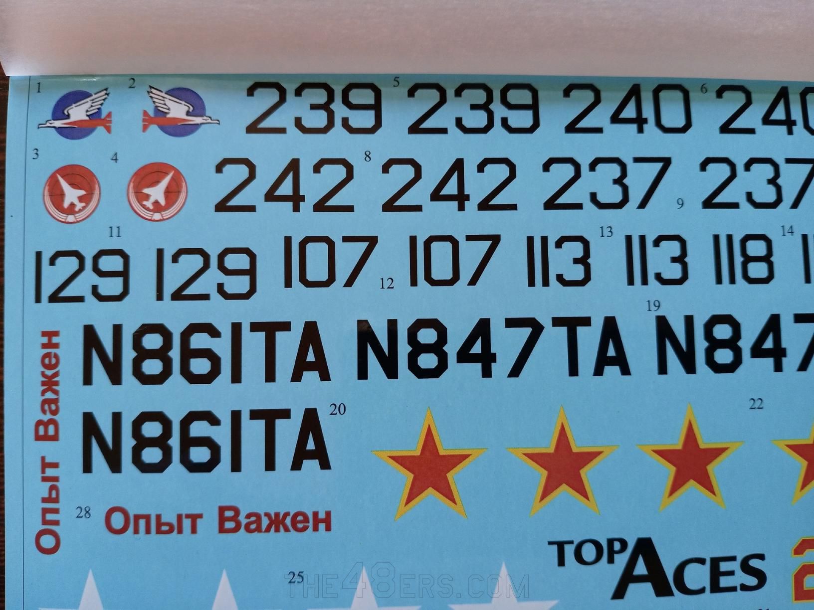 F-16A Netz IAF Pt.2 UpRise Decals UR32300 1:32