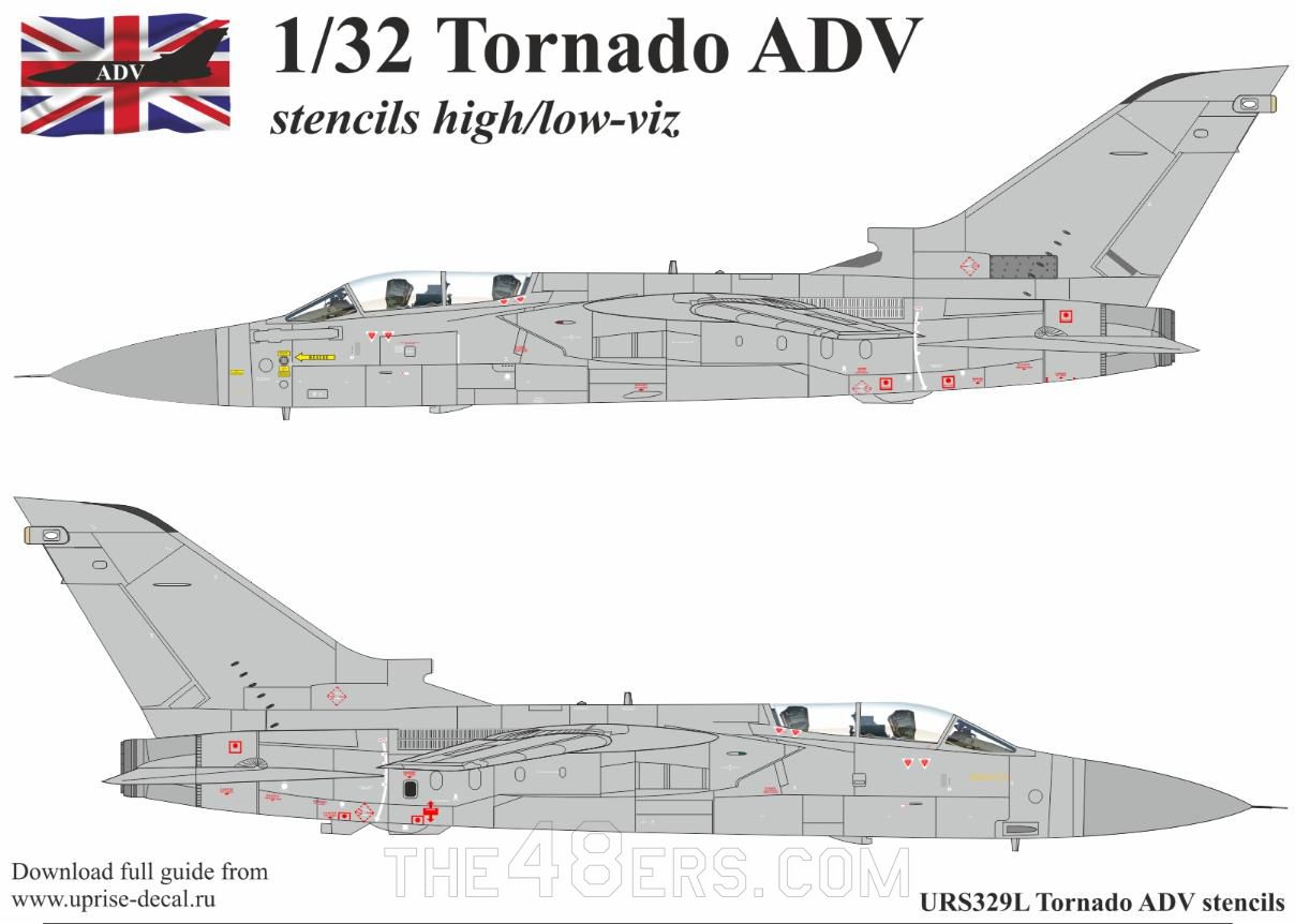 Tornado ADV stencils UpRise Decals URS329L 1:32