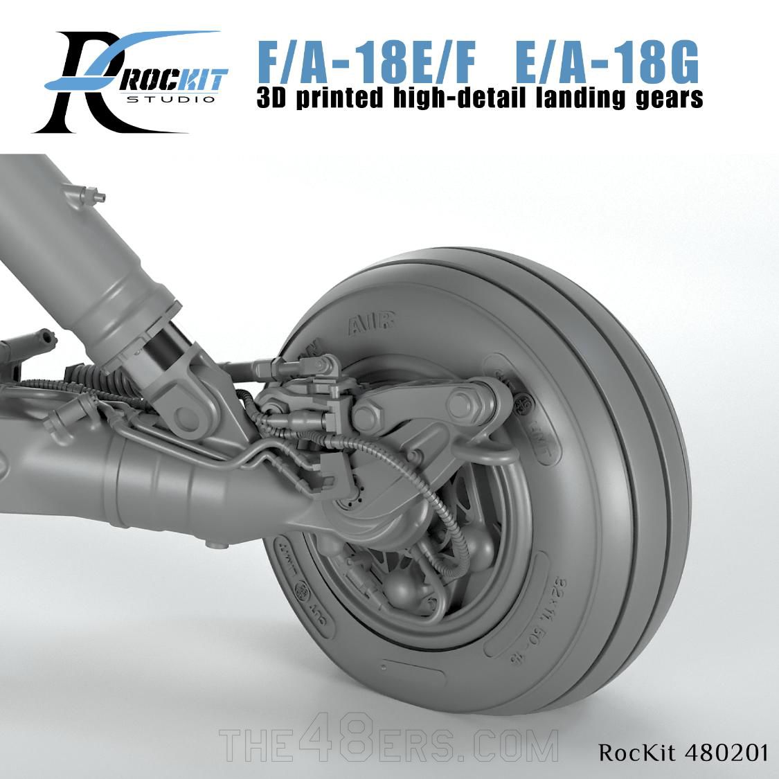F/A-18 E/F landing gear with wheels RocKit Studio 480201H 1:48