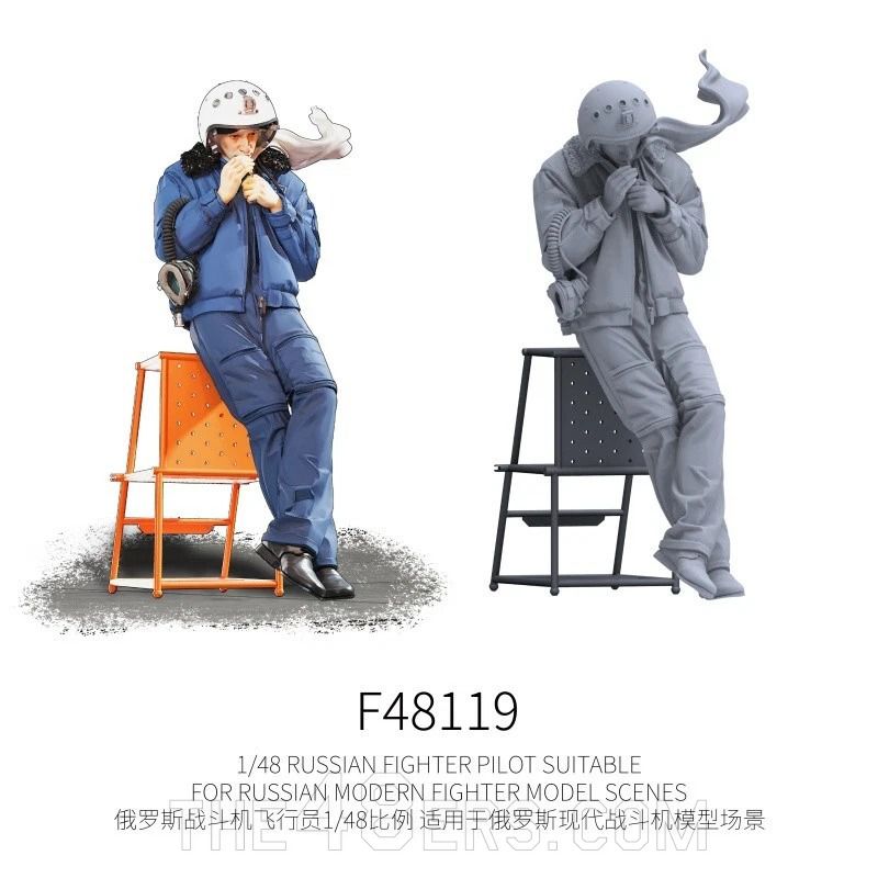 Russian fighter pilot modern Galaxy Model F48119 1:48