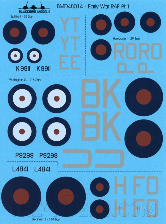 Early War RAF Pt 1 Blackbird Models BMD48014 1:48