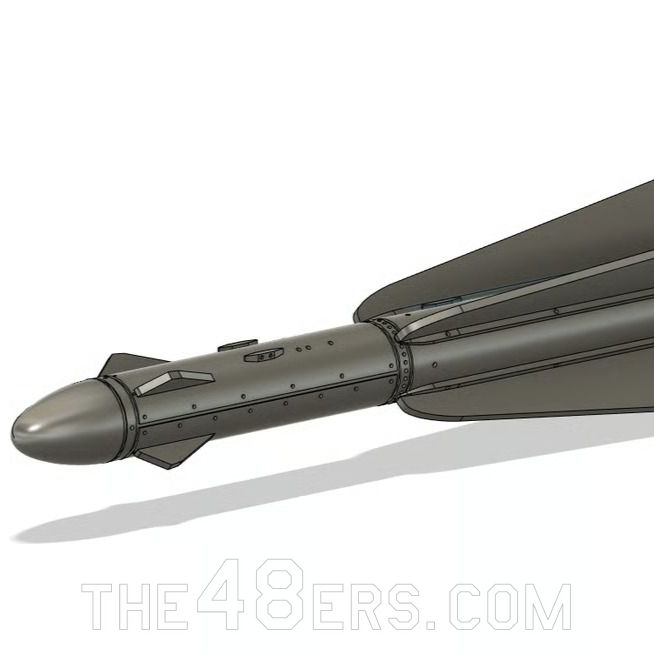 Saab 35 Draken RB-28 missile (hot) Wolf 3D WOL720121 1:72