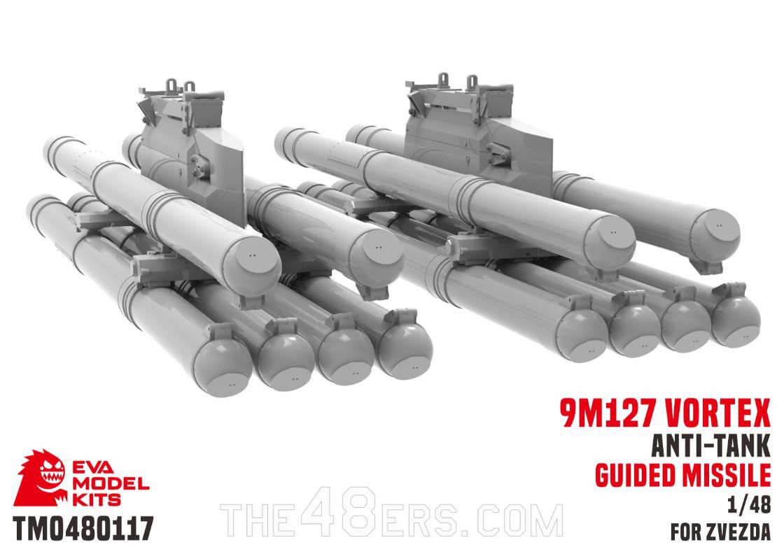 9M127 Vortex anti-tank guided missile EVA Model Kits TM0480117 1:48