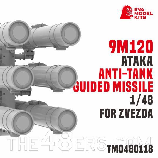 9M120 Ataka anti-tank guided missile EVA Model Kits TM0480112 1:48