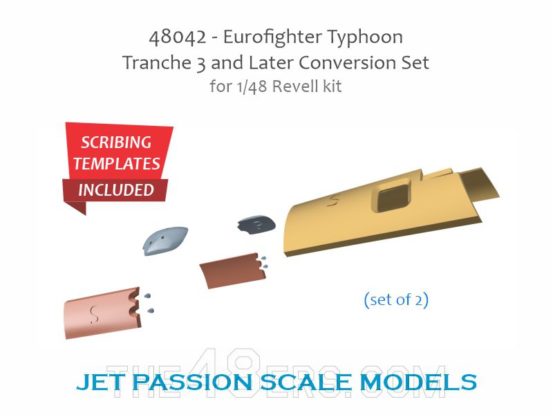 Eurofighter Tranche 3 and later conversion set Jet Passion Scale Models ...