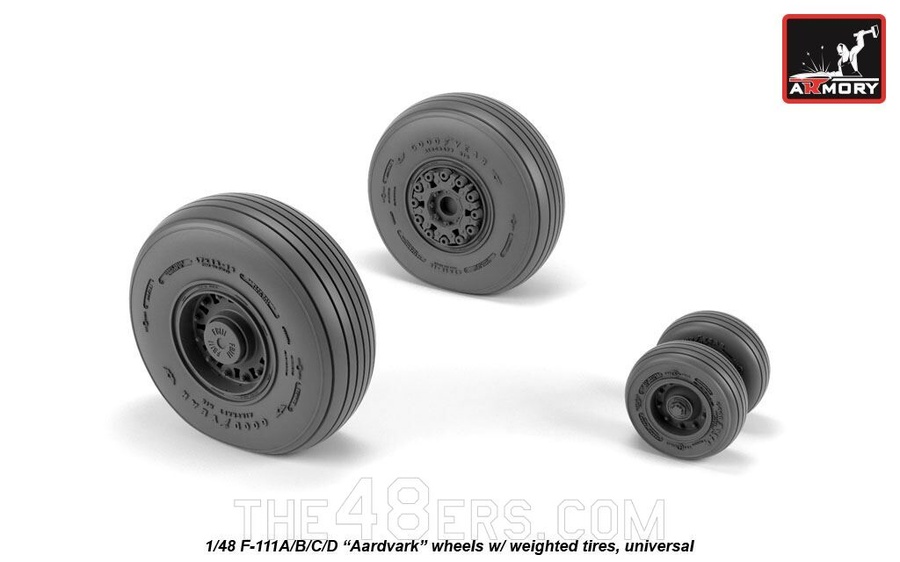 F-111 early type wheels w/ weighted tires