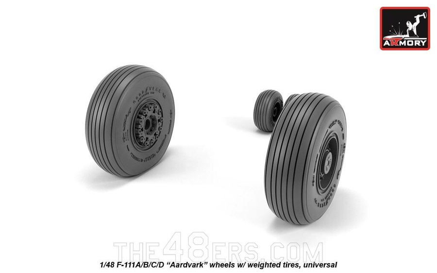 F-111 early type wheels w/ weighted tires