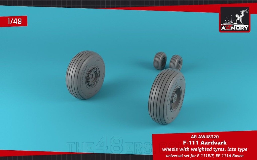 F-111 late type wheels w/ weighted tires