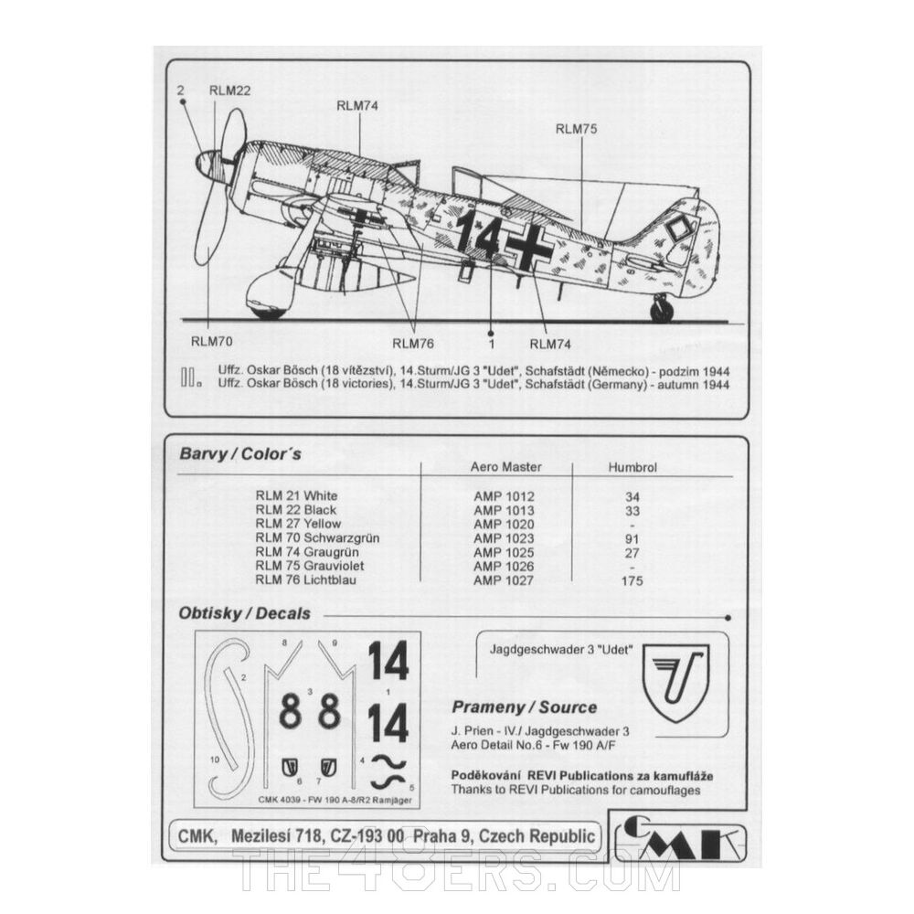Fw-190 F8 Ramjäger conversion set
