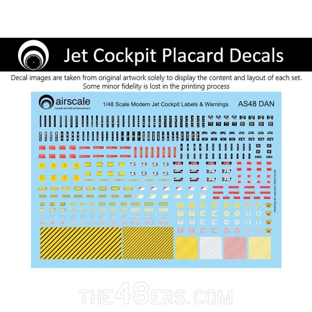 Modern Jet Warnings & Placards