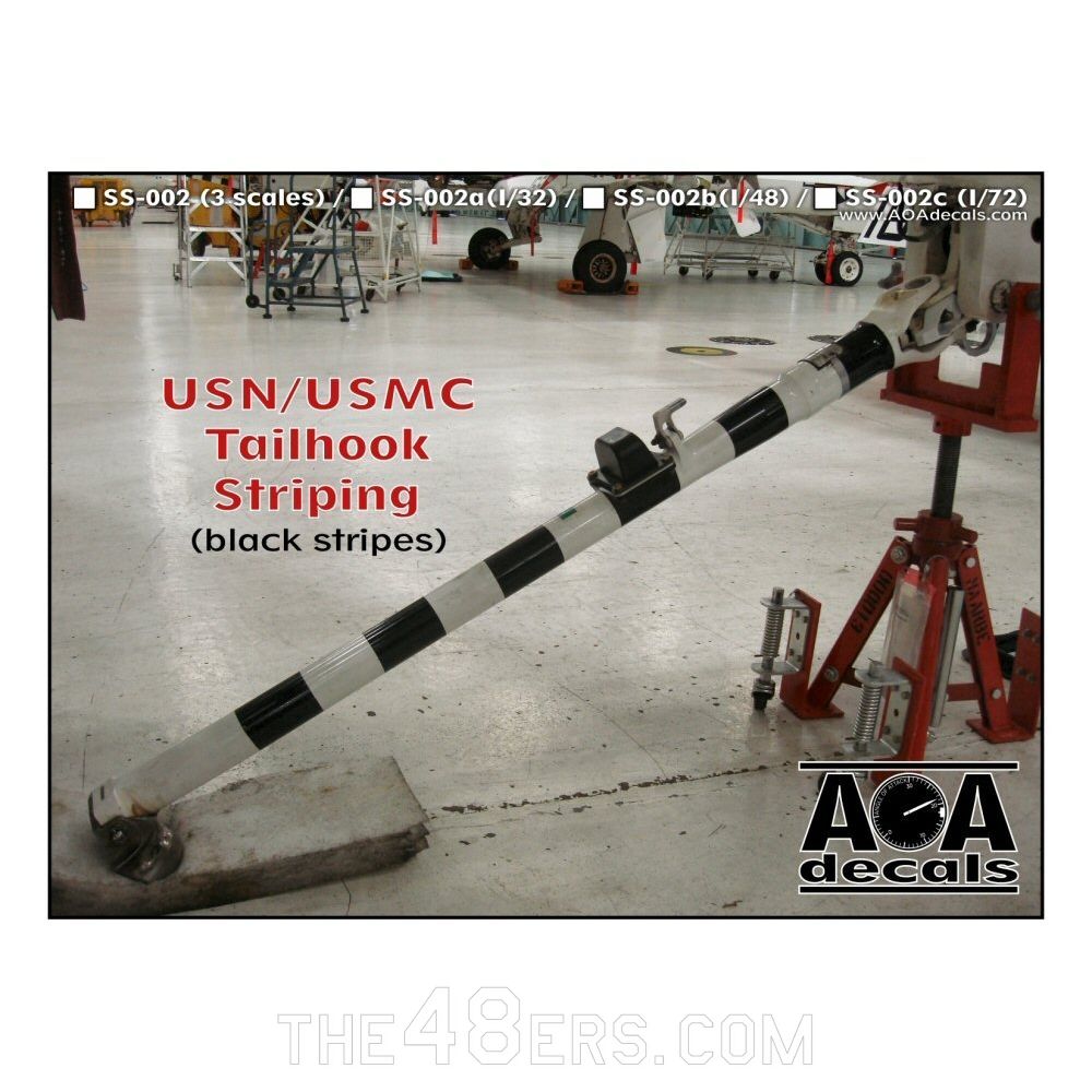 USN/USMC tailhook striping (Black Stripes)