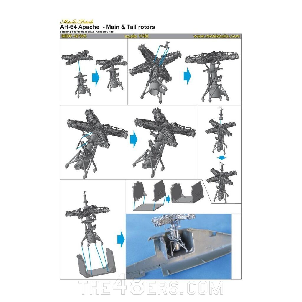 AH-64 Apache main & tail rotors