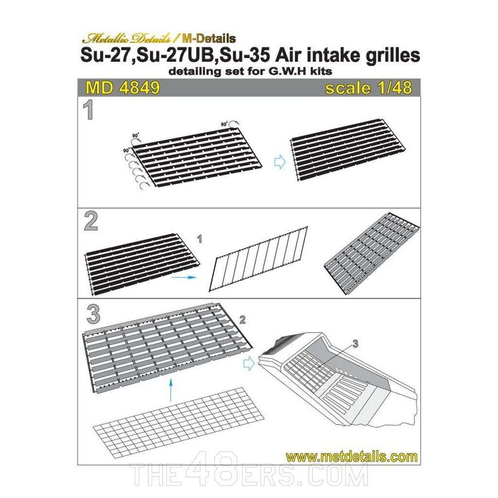 Su-27/Su-27UB/Su-35 air intake grilles