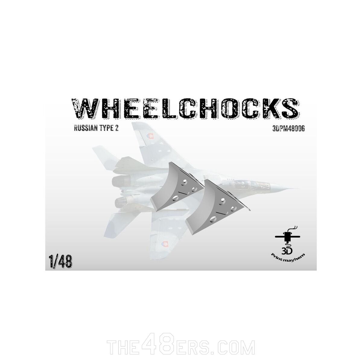 Wheel chocks for modern Soviet/Russian planes (type 2)