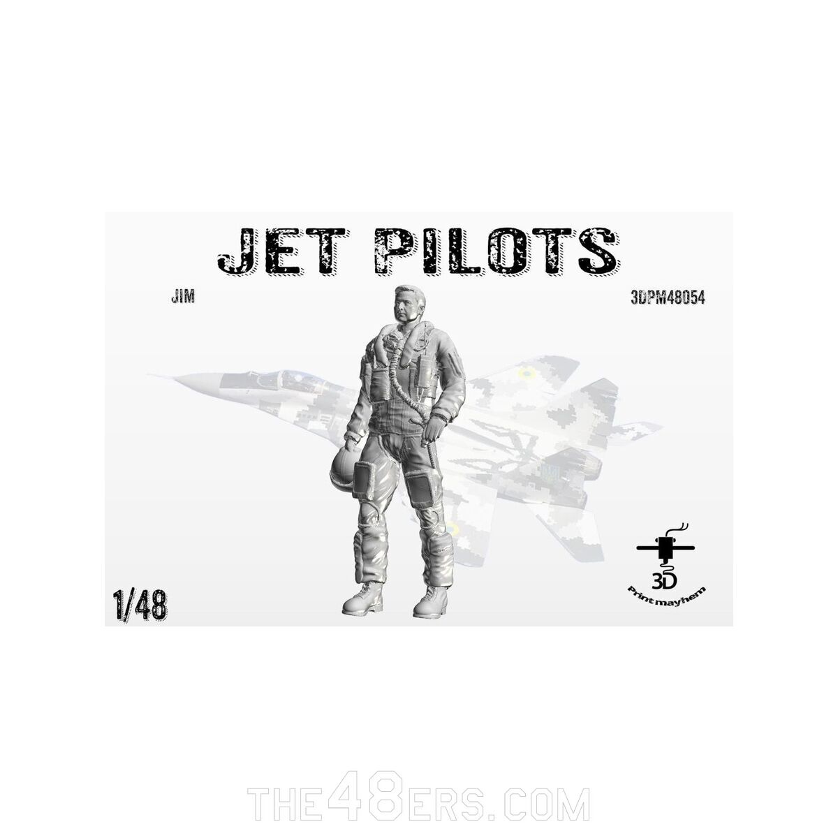 Modern pilot "Jim" 3DPM 3DPM48054 1:48