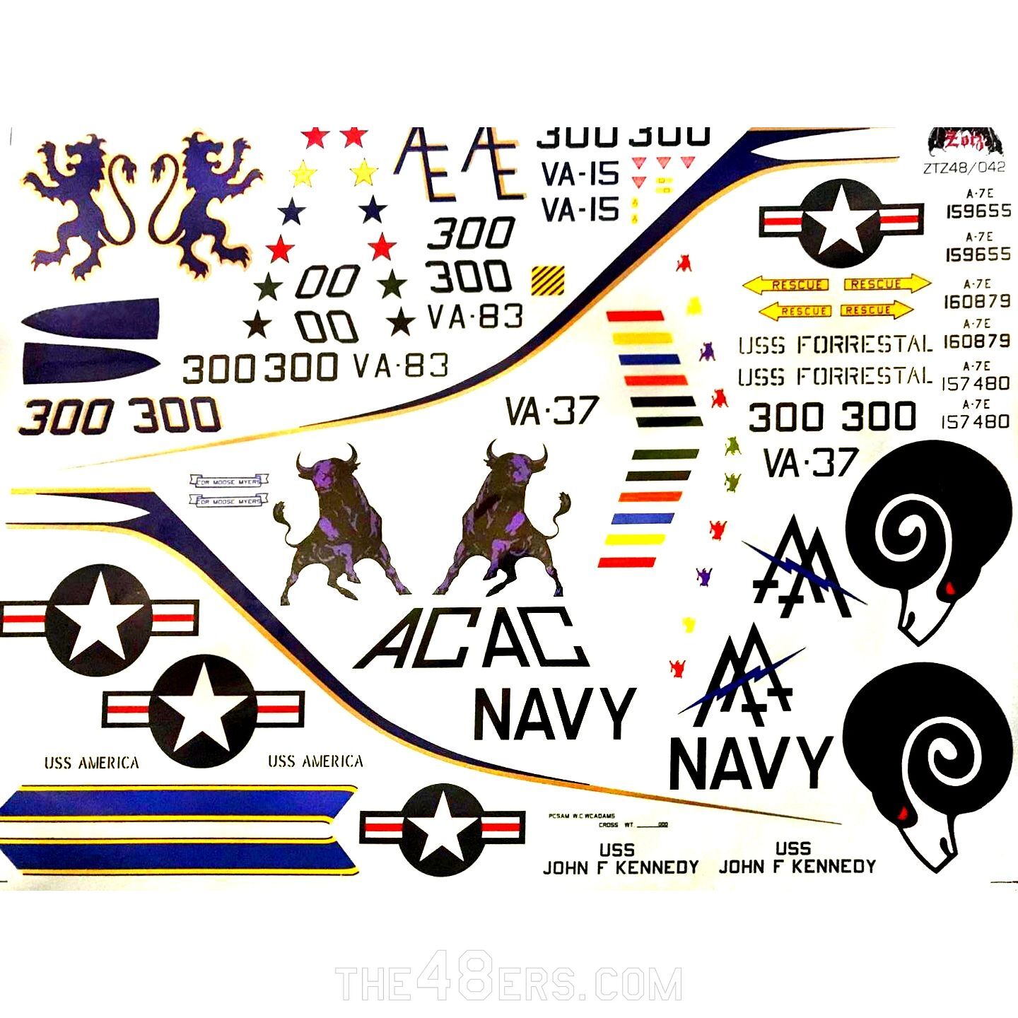 A-7E decal set