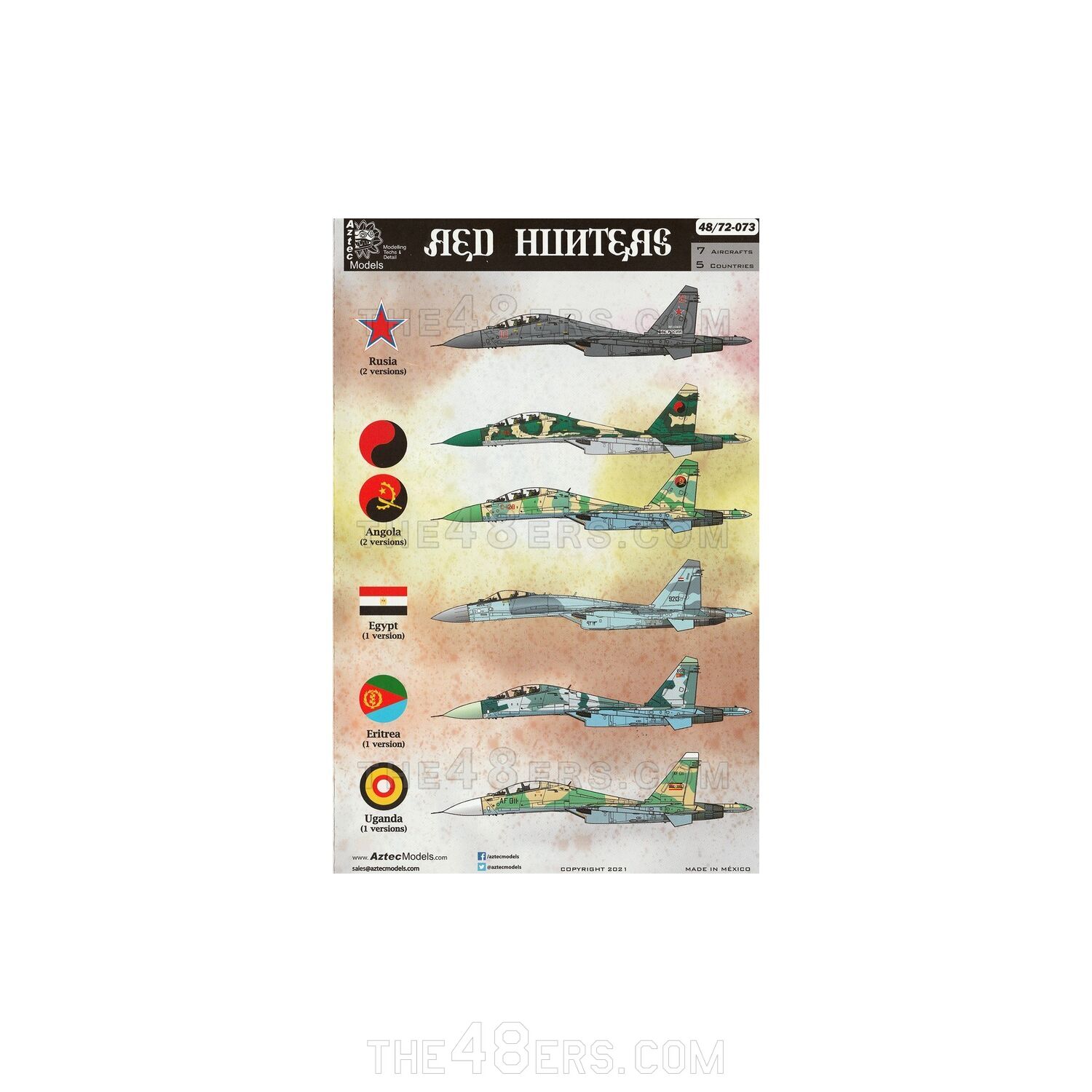 Su-27 variants International set - Red Hunters