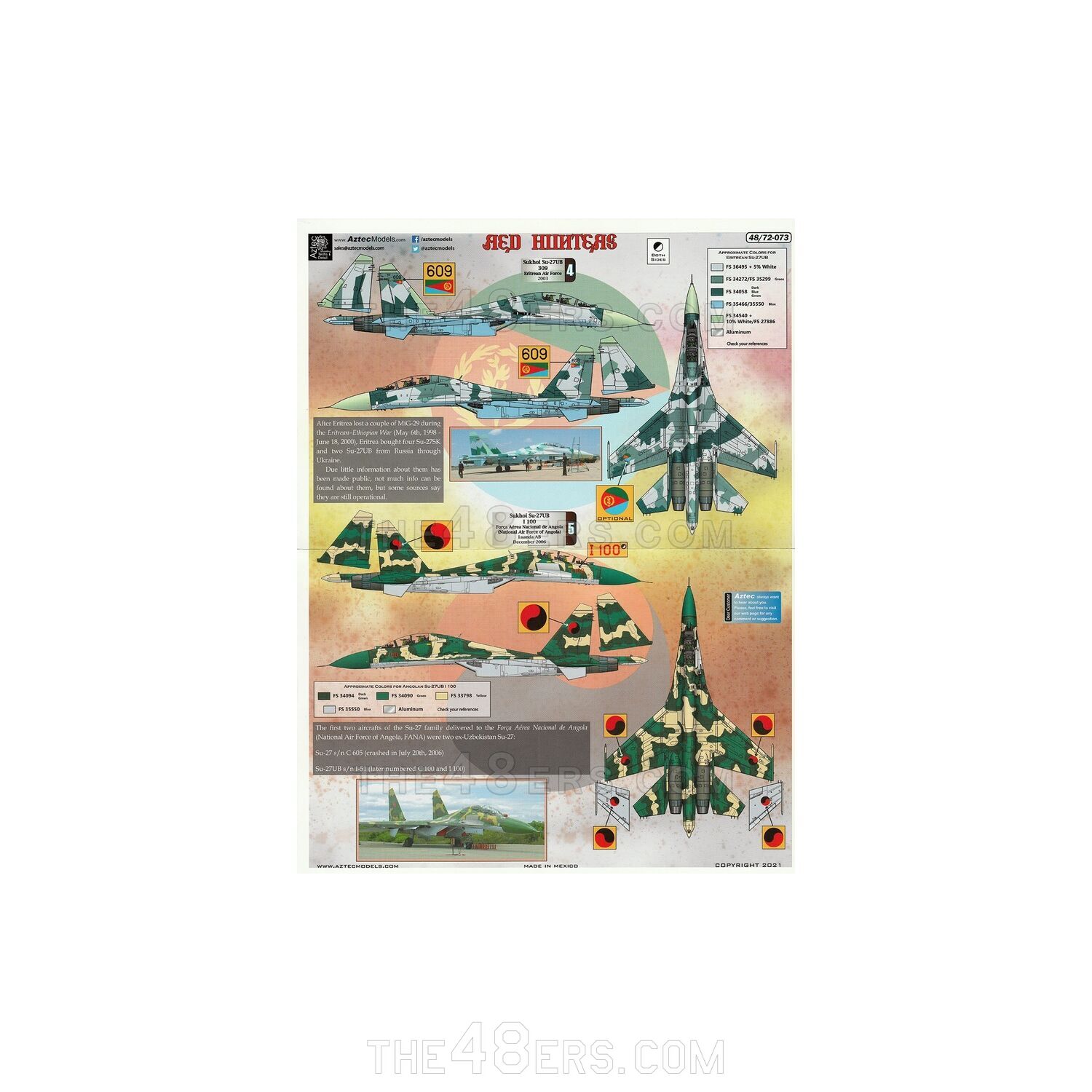 Su-27 variants International set - Red Hunters