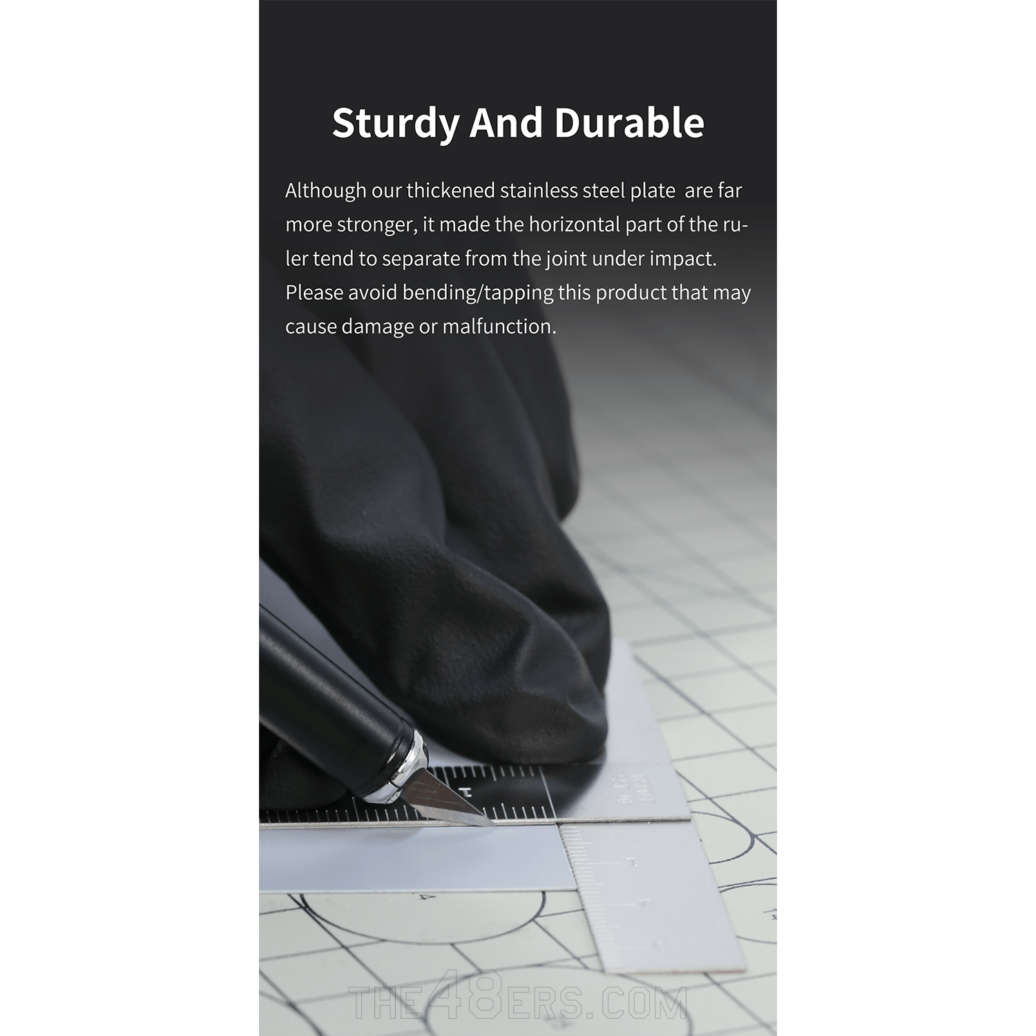 Stainless steel T ruler