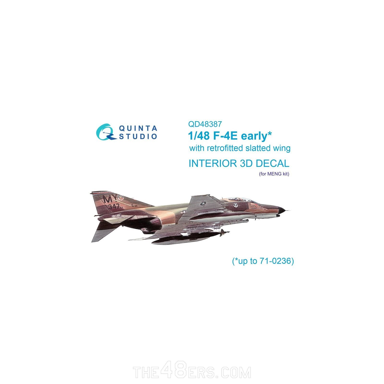 F-4E early with slatted wing 3D-Printed & coloured Interior on decal paper